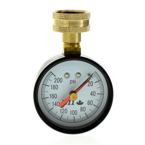 PG25-WTG200MP - Boshart PG25-WTG200MP - Water Test Gauge, 3/4" Hose Thread