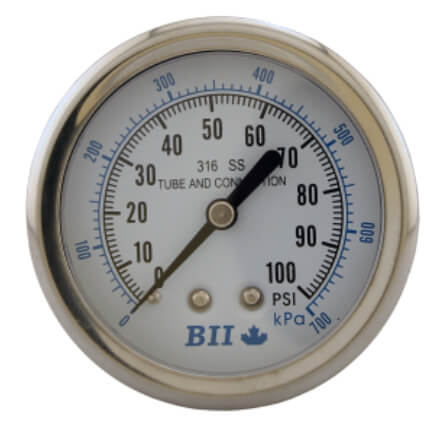 PGS25CBM-60 - Boshart PGS25CBM-60 - 2-1/2" Stainless Steel Pressure ...