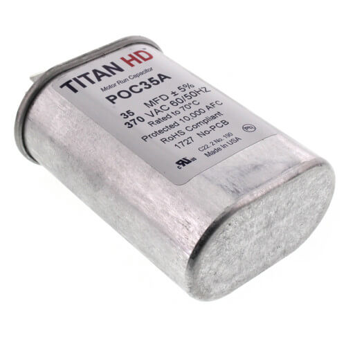 POC35A - Titan HD POC35A - 35 MFD Oval Motor Run Capacitor (370V)