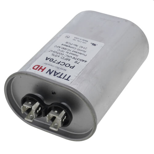 POCF70A - Titan HD POCF70A - 70 MFD Oval Motor Run Capacitor (440/370V)