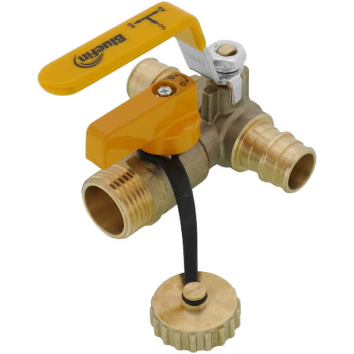 PPBV075HD - Bluefin PPBV075HD - 3/4" Expansion PEX Ball Valve w/ Hose ...