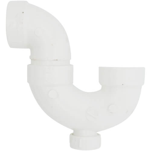 PPT415 - Jones Stephens PPT415 - 1-1/2" PVC DWV P-Trap w/ Cleanout Adapter