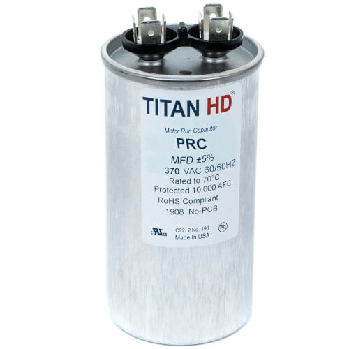 PRC80A - Titan HD PRC80A - 80 MFD Round Motor Run Capacitor (370V)