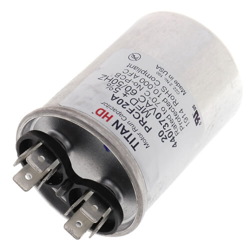 PRCF20A - Titan HD PRCF20A - 20 MFD Round Motor Run Capacitor (440/370V)