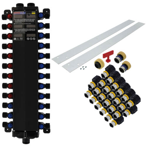 PRESS050-49620PPR - Viega PRESS050-49620PPR - 24 Port Polymer 1/2" PEX ...