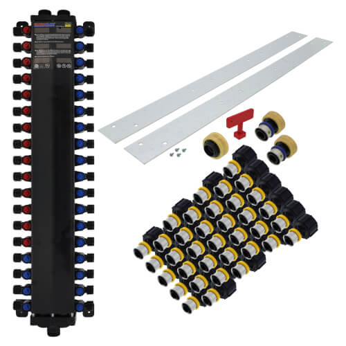 PRESS050-49630PPR - Viega PRESS050-49630PPR - 36 Port Polymer 1/2" PEX ...