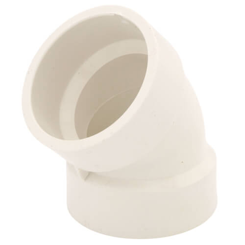 PVA45E150-NSF - Bluefin PVA45E150-NSF - 1-1/2" PVC DWV 45° Short Radius ...