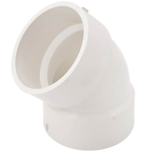 PVA45E300-NSF - Bluefin PVA45E300-NSF - 3" PVC DWV 45° Short Radius ...