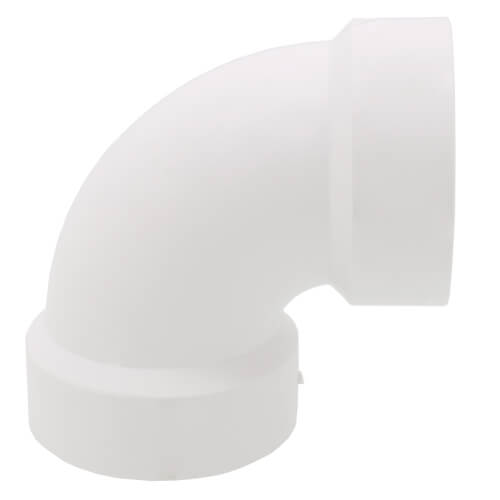 PVA90E150 - Bluefin PVA90E150 - 1-1/2" PVC DWV 90° Short Radius Elbow