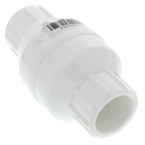 PVCVS075 - Bluefin PVCVS075 - 3/4" PVC In-Line Check Valve w/ SS Spring ...