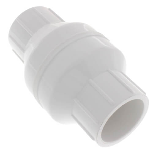 PVCVS150 - Bluefin PVCVS150 - 1-1/2" PVC In-Line Check Valve w/ SS ...