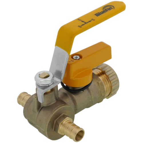 PXBV050HD - Bluefin PXBV050HD - 1/2" PEX Crimp Ball Valve w/ Hose Drain ...