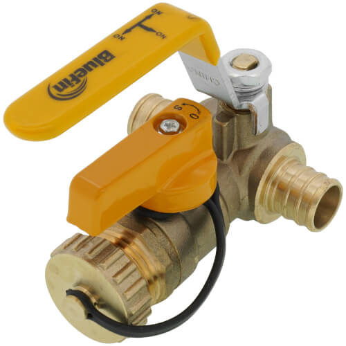 PXBV075HD - Bluefin PXBV075HD - 3/4" PEX Crimp Ball Valve w/ Hose Drain ...