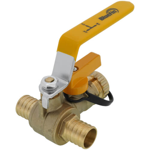PXBV100HD - Bluefin PXBV100HD - 1" PEX Crimp Ball Valve w/ Hose Drain ...