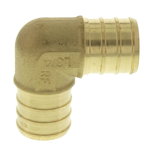 PXE075 - Bluefin PXE075 - 3/4" PEX x 3/4" PEX Brass 90 Elbow (Lead Free)