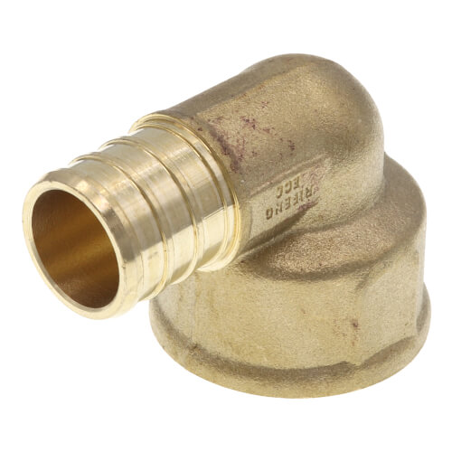PXFE075-DZR - Bluefin PXFE075-DZR - 3/4" PEX x FNPT DZR Brass Threaded Elbow (Lead Free)