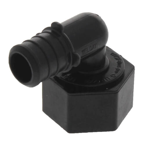 PXLSVE075 - Bluefin PXLSVE075 - 3/4" Poly PEX Crimp x 3/4" FPT Swivel Elbow