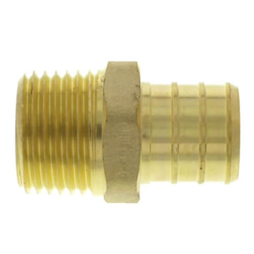 PXM075-050 - Bluefin PXM075-050 - 3/4" PEX x 1/2" NPT Brass Male Adapter (Lead Free)