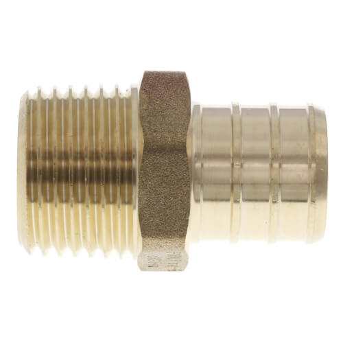 PXM075-050-DZR - Bluefin PXM075-050-DZR - 3/4" PEX x 1/2" NPT DZR Brass Male Adapter (Lead Free)