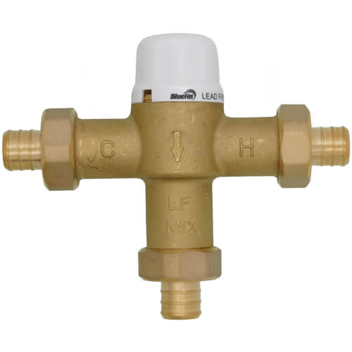 PXMV075-2 - Bluefin PXMV075-2 - 3/4" Union PEX Crimp Mixing Valve, 80 ...