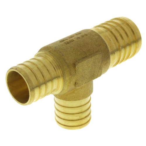 PXRT1414-NL - Everflow PXRT1414-NL - 1-1/4" PEX x 1" PEX x 1" PEX Brass ...