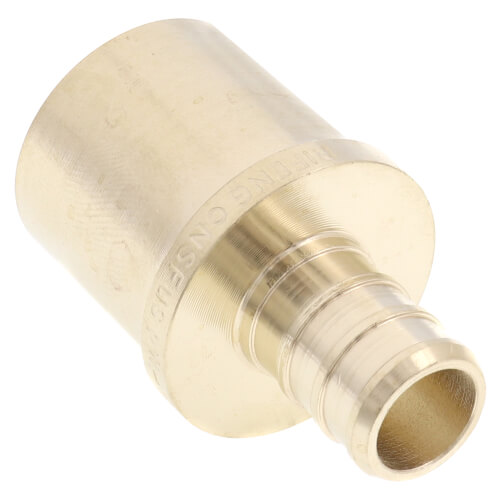 PXSA050-075-DZR - Bluefin PXSA050-075-DZR - 1/2" PEX x 3/4" Male Sweat Copper Fitting DZR Brass ...
