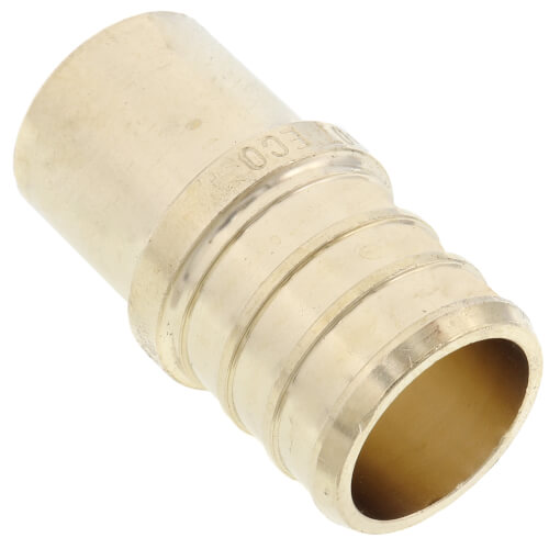 PXSA075-050-DZR - Bluefin PXSA075-050-DZR - 3/4" PEX x 1/2" Male Sweat Copper Fitting DZR Brass ...