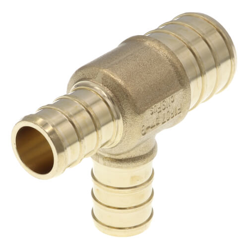 PXT075-050-050-DZR - Bluefin PXT075-050-050-DZR - 3/4" PEX x 1/2" PEX x 1/2" PEX DZR Brass Tee ...
