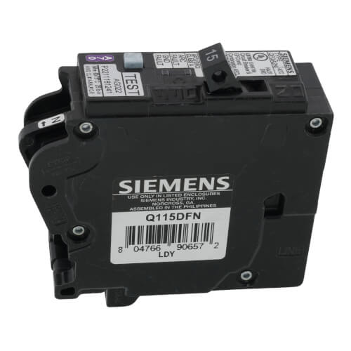 Q115DFN - Siemens Q115DFN - 1-Pole Dual Function (AFCI/GFCI) Plug-On ...