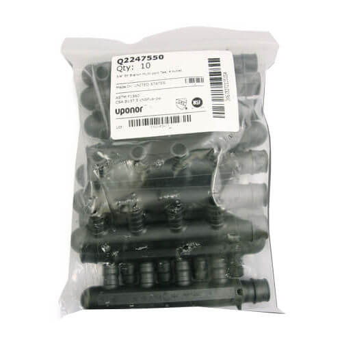 3051040 - Mr. PEX 3051040 - 3/4" EP Branch Multi-Port Tee w/ 1/2 ...