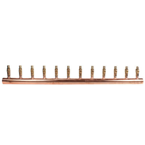 Q2811275 - Uponor (Wirsbo) Q2811275 - 2" Copper Manifold with 3/4 ...