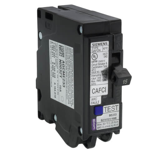 QA115AFCN - Siemens QA115AFCN - 1-Pole Combination Type Arc-Fault ...