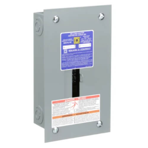 QO24L70F - Square D QO24L70F - QO 2 Space, 4 Circuit Indoor Load Center ...