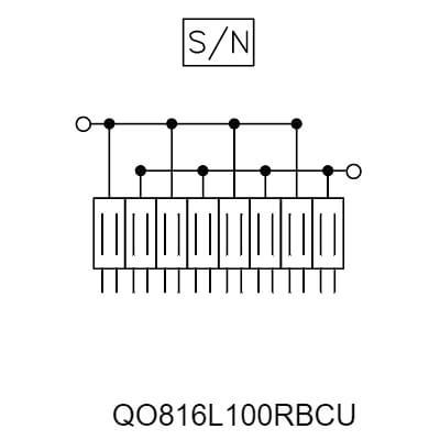 QO816L100RBCU - Square D QO816L100RBCU - QO 8 Space, 16 Circuit Outdoor ...