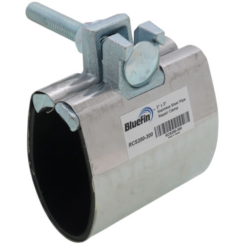 RCS200-300 - Bluefin RCS200-300 - 2" x 3" Stainless Steel Pipe Repair Clamp