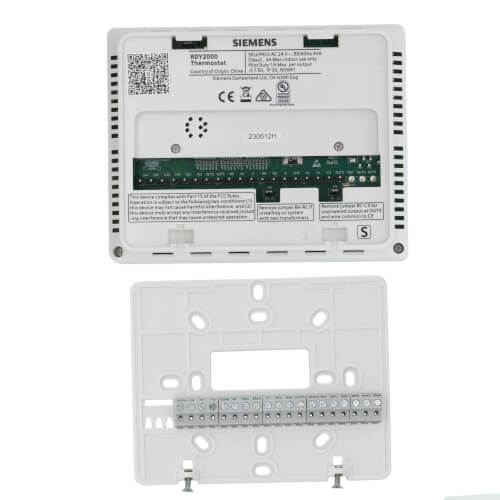 RDY2000 - Siemens RDY2000 - Commercial Room Programmable Thermostat (24 ...