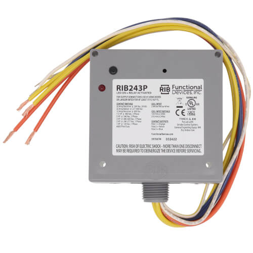 RIB243P - Functional Devices RIB243P - Enclosed Relay 20 Amp 3PST-N/O ...