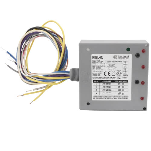 RIBL4C - Functional Devices RIBL4C - Enclosed Pilot Relay 10 Amp, 3 ...