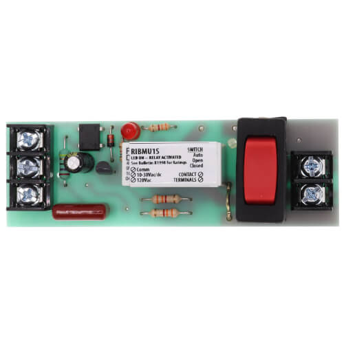 RIBMU1S - Functional Devices RIBMU1S - 4" Track Mount Relay 15 Amp SPST ...