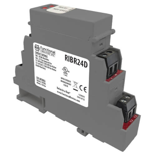 RIBR24D - Functional Devices RIBR24D - DIN Rail Mount Relay, 10 Amp ...
