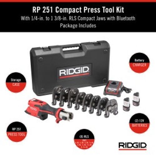 78238-RIDGID - RIDGID 78238-RIDGID - RP 251 Press Tool Kit w/ Battery ...