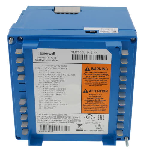 RM7800L1012 - Honeywell RM7800L1012 - Programmer Control LHL-LF Proven ...