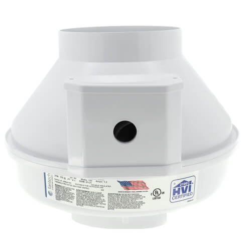 RN3 - Fantech RN3 - RN Series Inline Radon Fan, 5 7/8" Pipe (377 CFM)