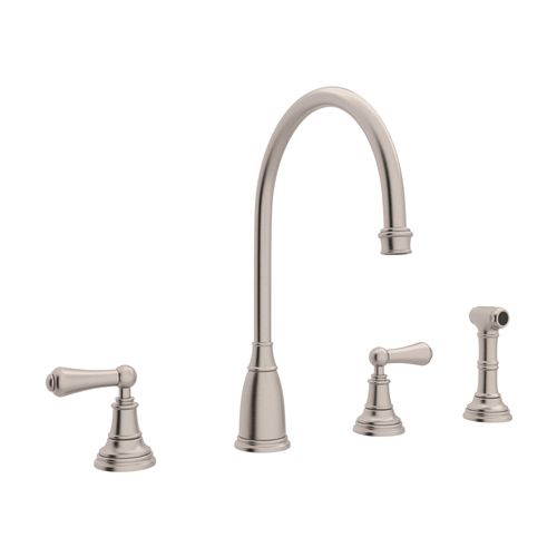 U.4736L-STN-2 - Rohl U.4736L-STN-2 - Perrin and Rowe Georgian Era 4 ...