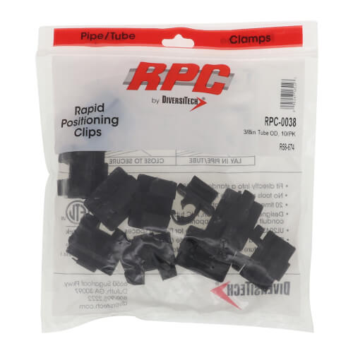 RPC-0038 - DiversiTech RPC-0038 - 3/8" Tube OD Rapid Positioning Clips ...