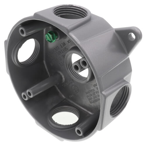 S-48 - Red Dot S-48 - 4-1/8" Dia., 3/4" Hub, 5 Outlets Round Outlet Box ...