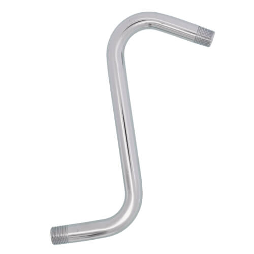 S01035 - Jones Stephens S01035 - 8" Chrome Plated Shower Arm ("S" Style)