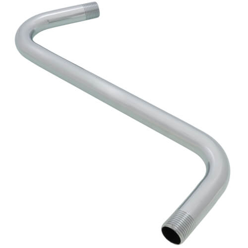 S01038 - Jones Stephens S01038 - 10" Chrome Plated Shower Arm ("S" Style)