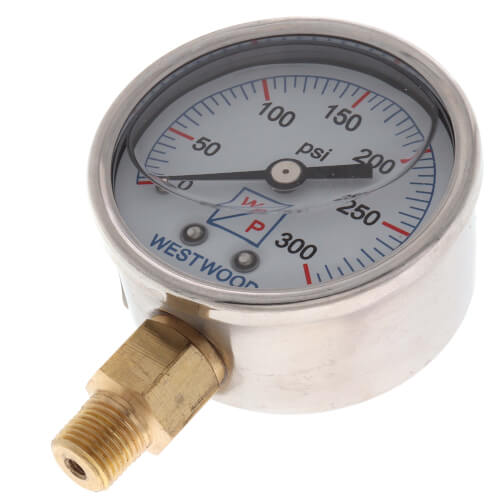 S100-280 - Westwood Products S100-280 - Pressure Gauge 2" Face - 0-300 ...