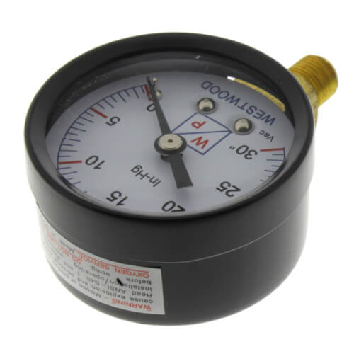 S100-500 - Westwood Products S100-500 - Vacuum Gauge 2" Face - 0-30" Hg ...